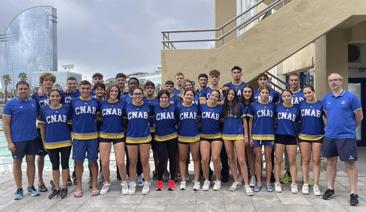 El equipo absoluto de natación del CNAB en la Copa Catalana de 1ª ...